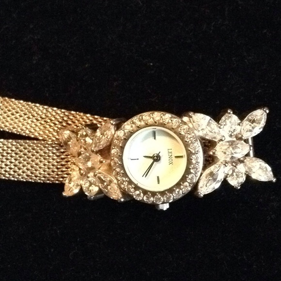 Lenox | Accessories | Vintage Lenox Watch Stunning Lots Of Bling | Poshmark